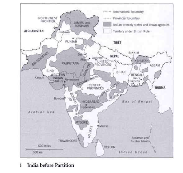 Map Of India Before And After Partition - United States Map