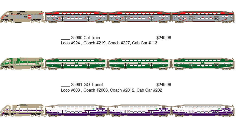 North American Model Rail Roading: Athearn announces new commuter trains