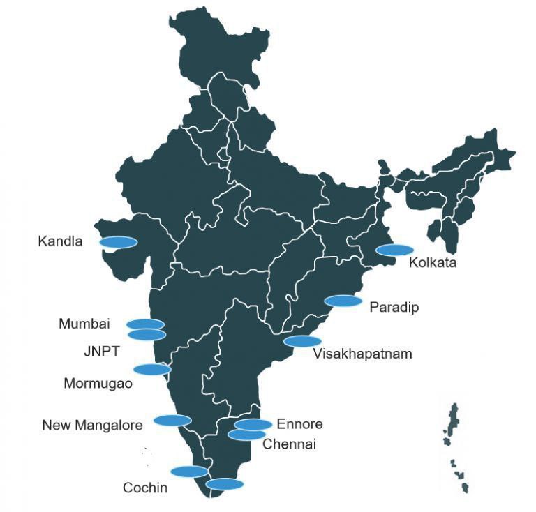 MAJOR PORTS IN INDIA - Class Notes 4 You