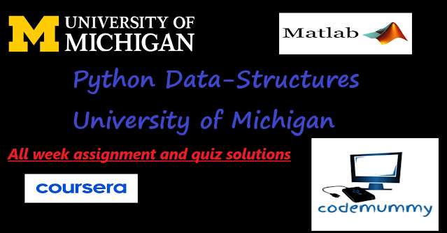 Coursera Python Data Structures University Of Michigan All Assignments Solutions Codemummy