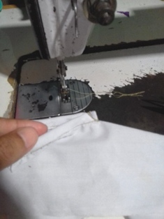 cara mudah membuat belahan manset tangan baju wanita