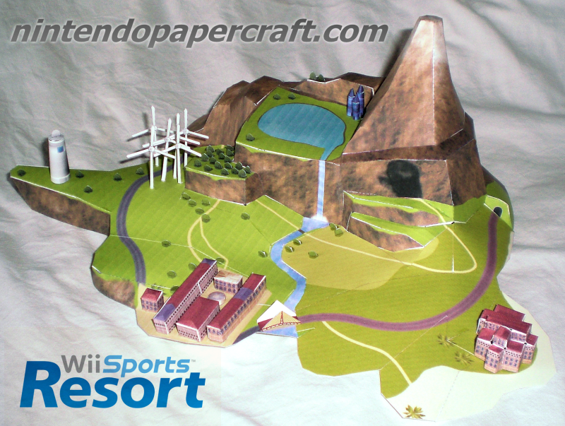 Papercraft - Wii Sports Resort Wuhu Island - Papercraft4u | Free ...