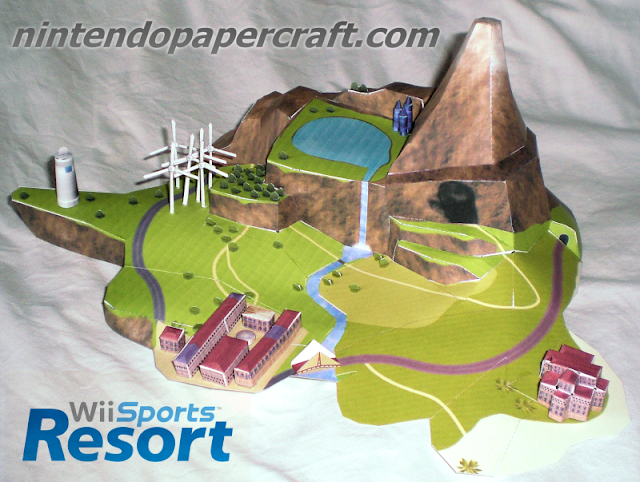 Papercraft - Wii Sports Resort Wuhu Island - Papercraft4u | Free ...