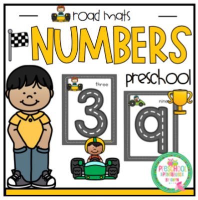 Free Number Road Mats ~ Preschool Printables