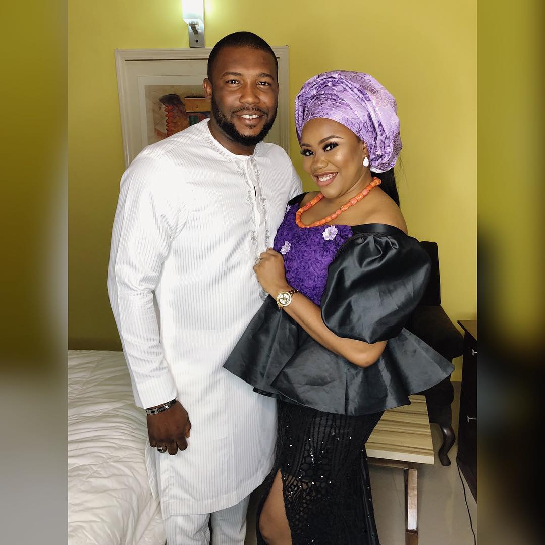 Pictures of Uche Ben Nwaezeapu and his wife