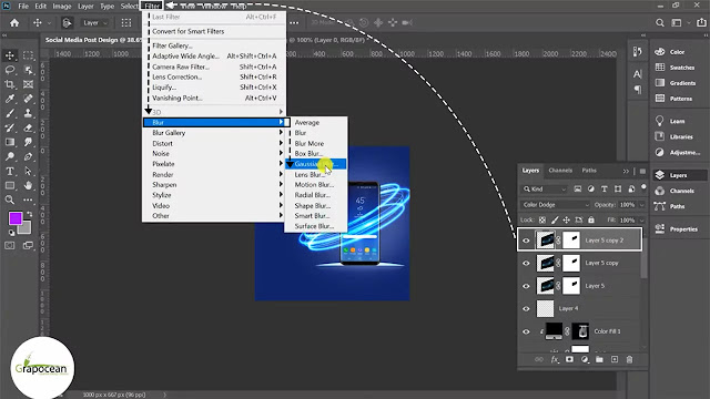 Social Media Post Graphic Design - Adobe Photoshop Tutorial