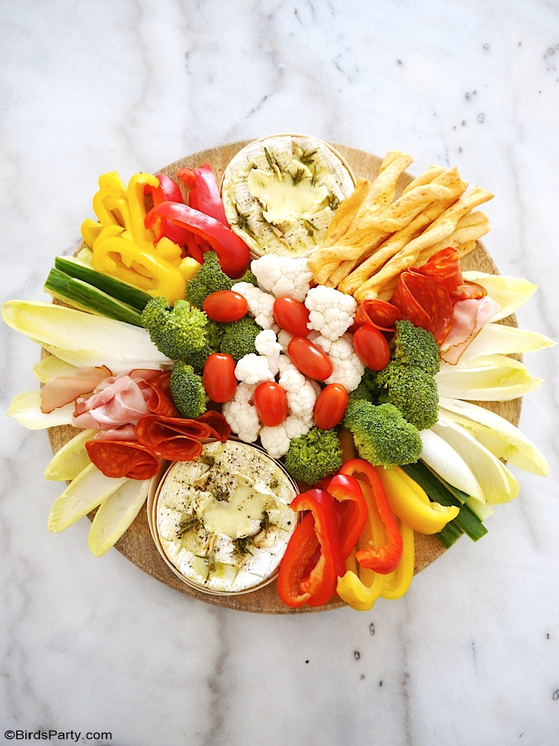 Camembert Cheese Fondue Board - Party Ideas | Party Printables Blog