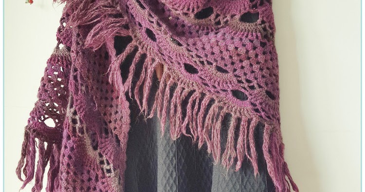 crochelinhasagulhas: Xale em crochê