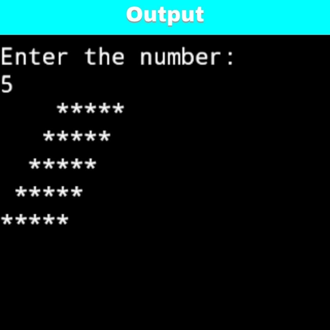 Codeforhunger Learn Coding Easily C Program To Print Rhombus Star