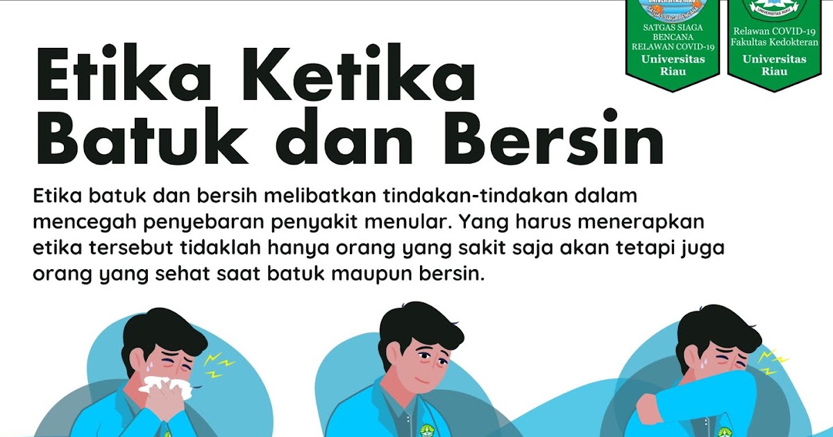 Poster Digital Etika Batuk dan Bersin