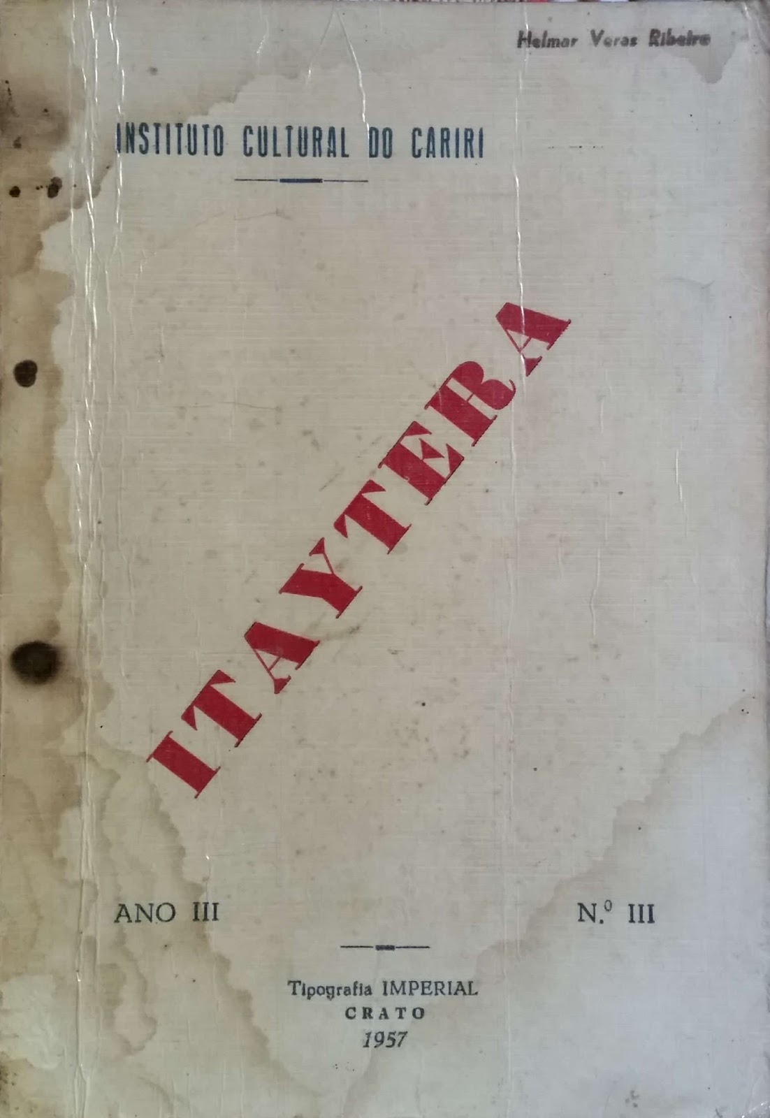 Estórias&História: Índice das Revistas Itaytera, do Instituto Cultural ...