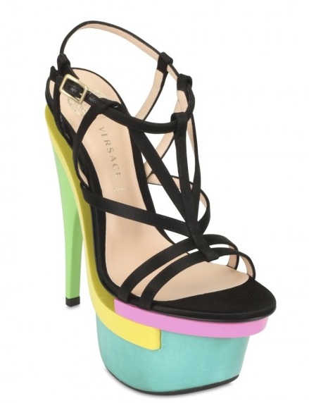 Thirty Four D: Shoe Candy: Versace Dvea Geometric Heels