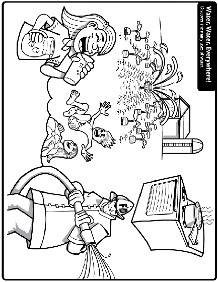 Water Conservation Coloring Pages ~ Coloring Pages