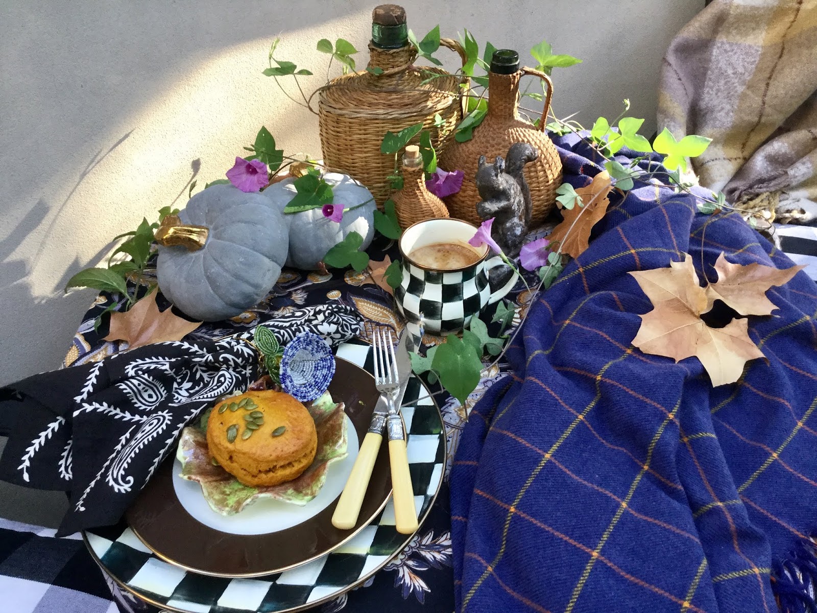 September's Morning Glory Table - HYACINTHS FOR THE SOUL