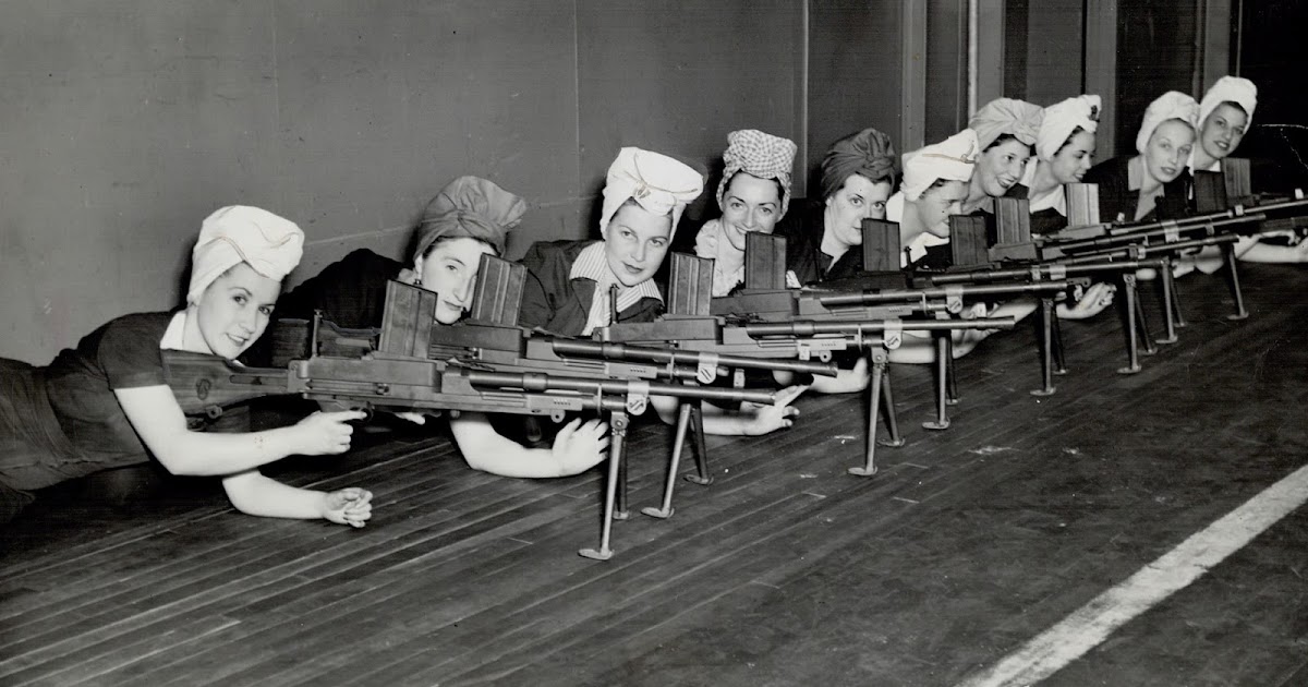 Women Testing the Guns They Made for World War II at the Inglis ...