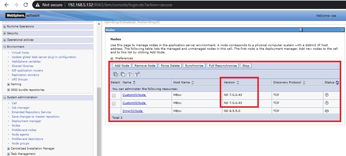 MiddlewareBox: WebSphere ND Migration 7.0 to 8.0 / 9.0 on Same Machine.