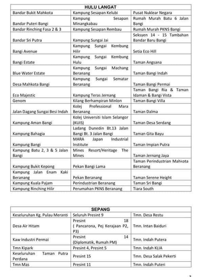 Gangguan bekalan air, lebih 300,000 pengguna di Petaling, Hulu Langat, Kuala Langat & Sepang ...