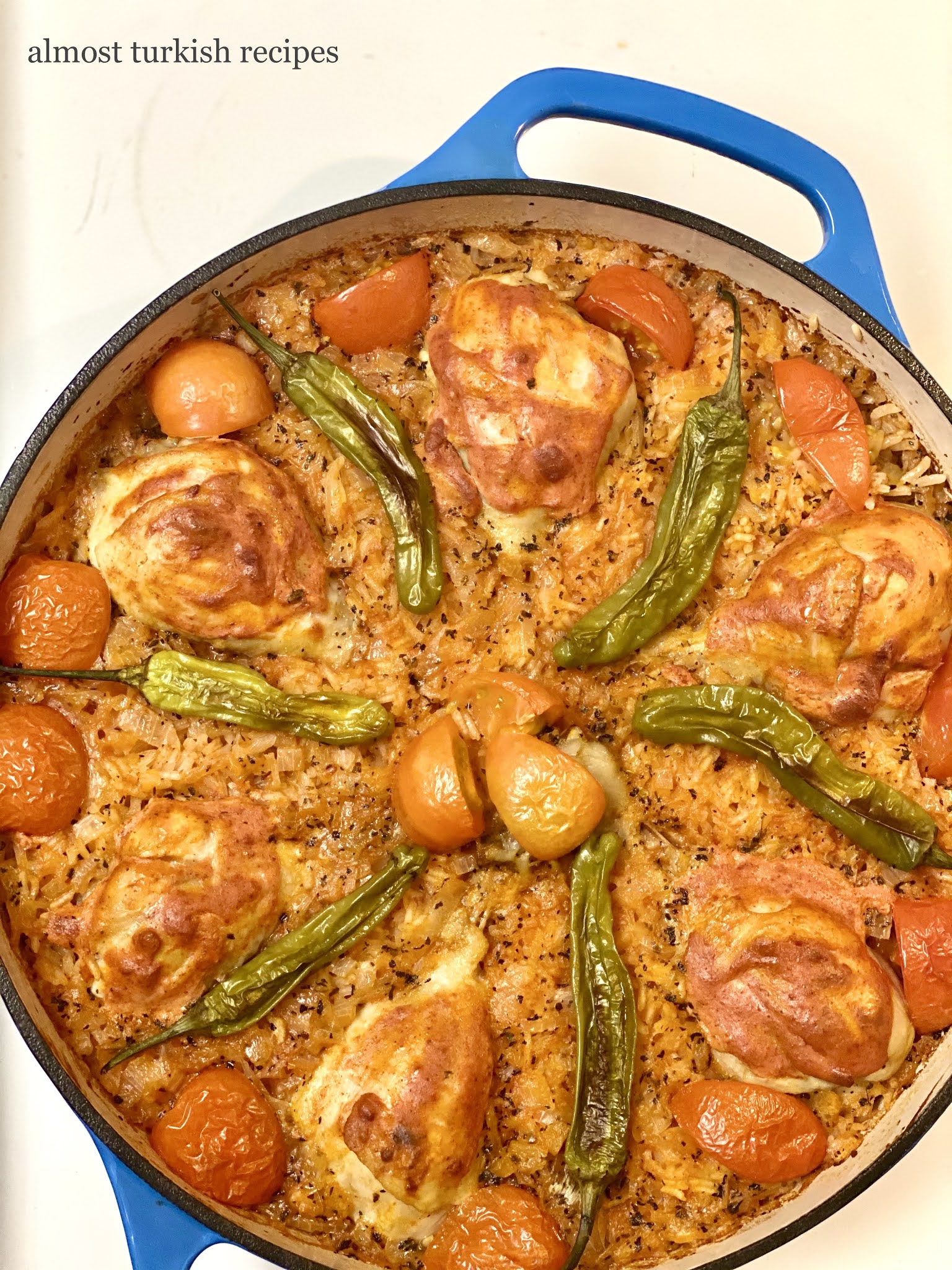 Almost Turkish Recipes: Baked Chicken and Rice (Tavuklu Kapama)