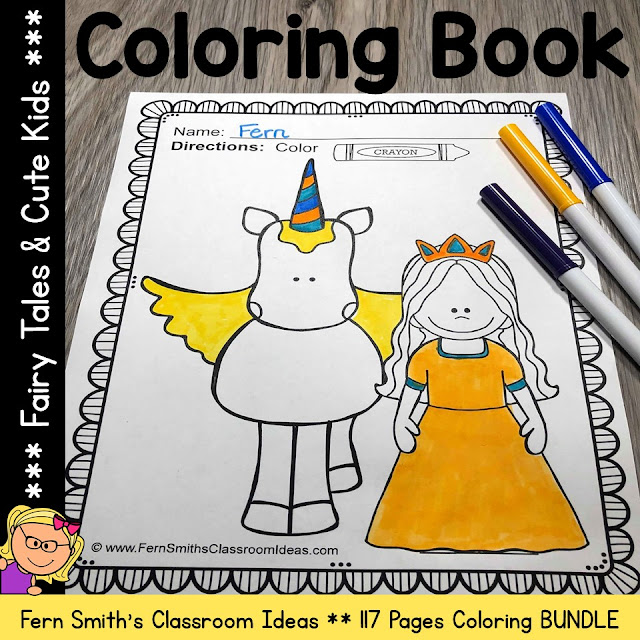 These Fairy Tale Coloring Pages and Craftivities Have Been Updated ...