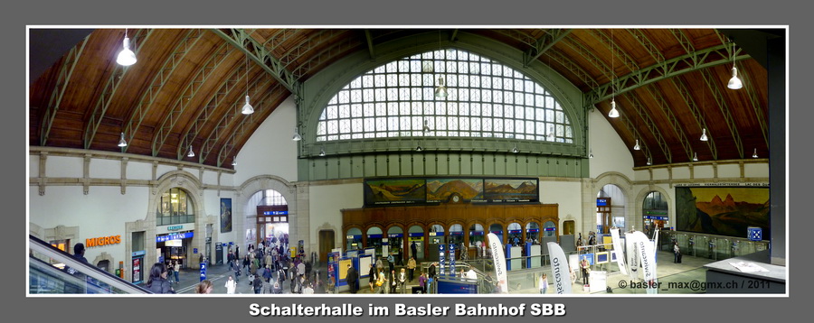 Basler Max: Foto Galerie "Basel und Umgebung": Bahnhof Basel SBB: Gebäude