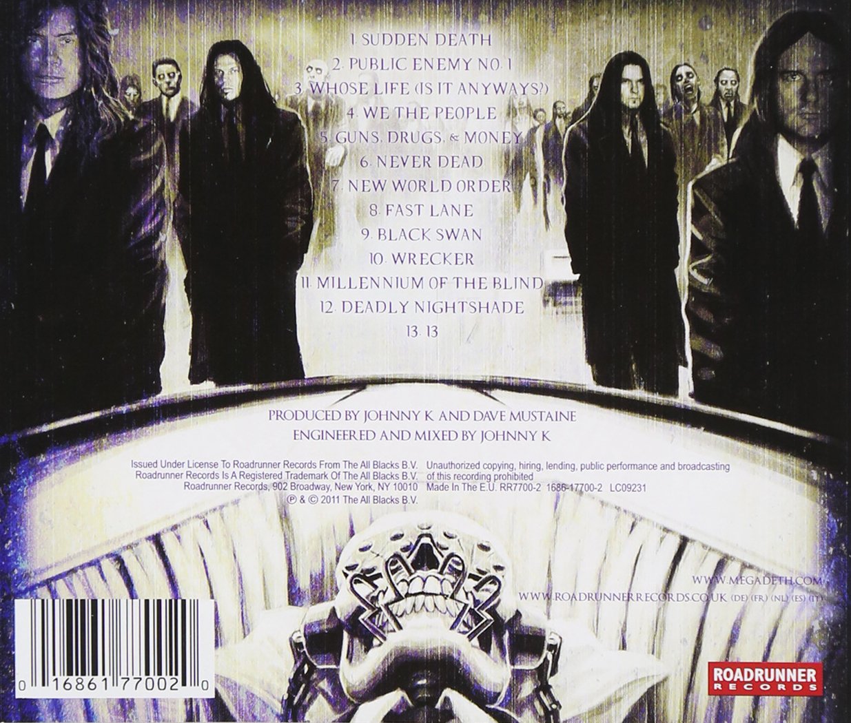 Classic Rock Covers Database: Megadeth - Thirteen (2011)