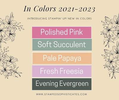 Introducing the 2021-2023 In Colors from Stampin' Up! | Stamped ...