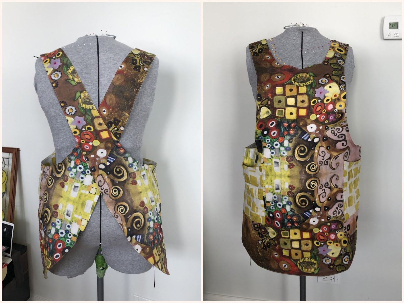 10 sewing machines & a serger: Apron Time!! Crossback reversible Apron ...