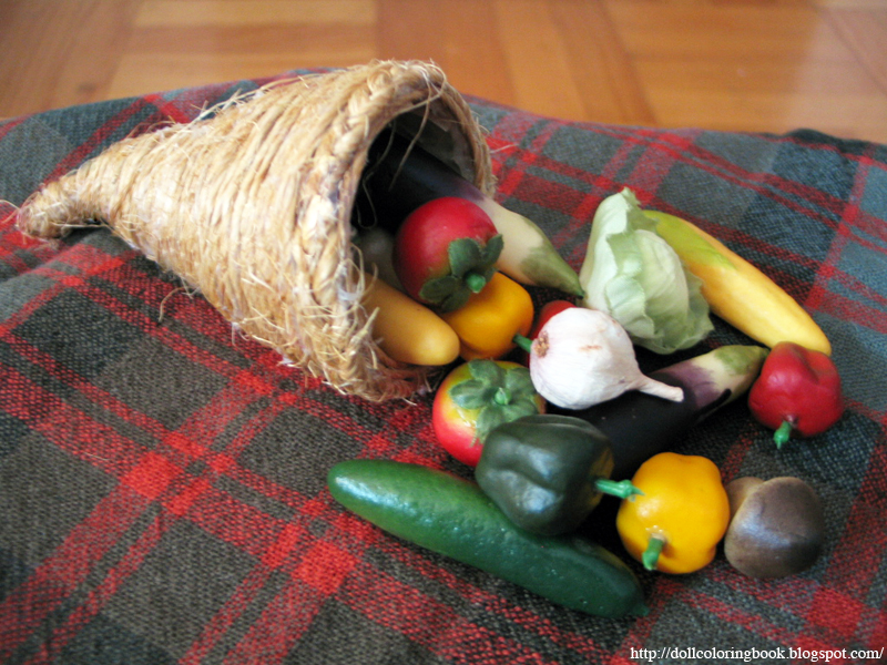 Craft a Cornucopia for A Doll's Harvest | The Doll Coloring Book