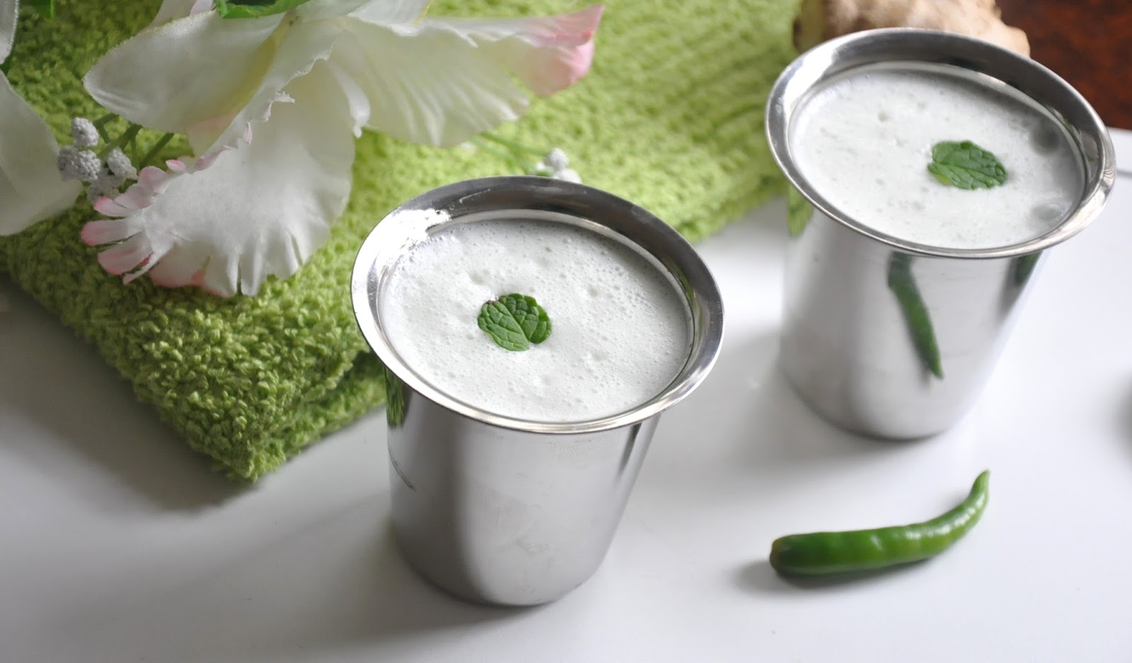 Praba's yummy experiments: Masala Mor / Spicy Yogurt drink