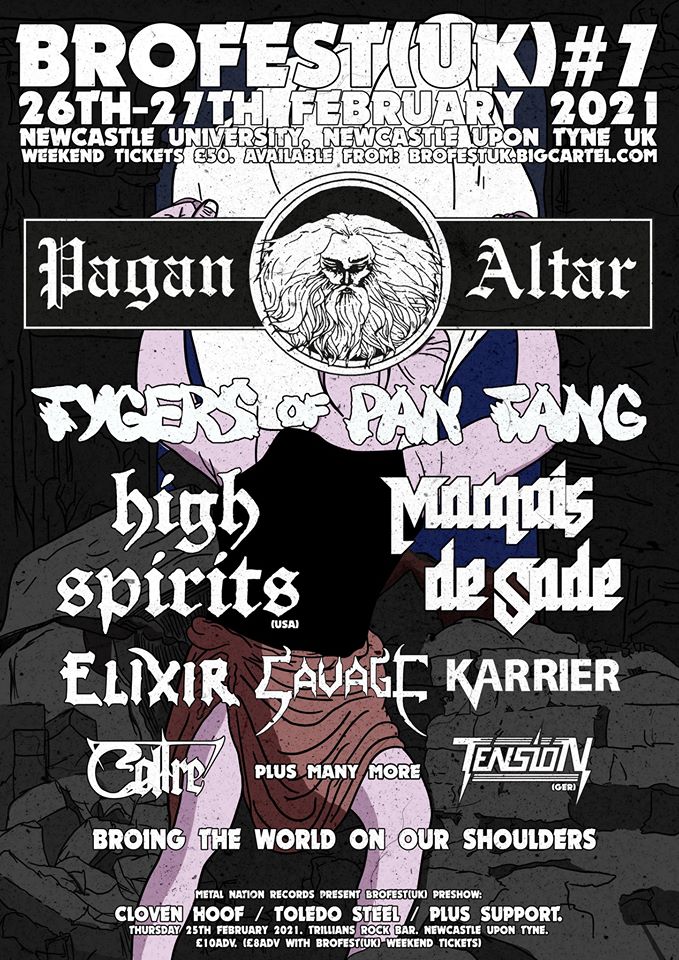 Brofest 2021. Newcastle, Inglaterra. Del 26 al 27 de febrero de 2021.