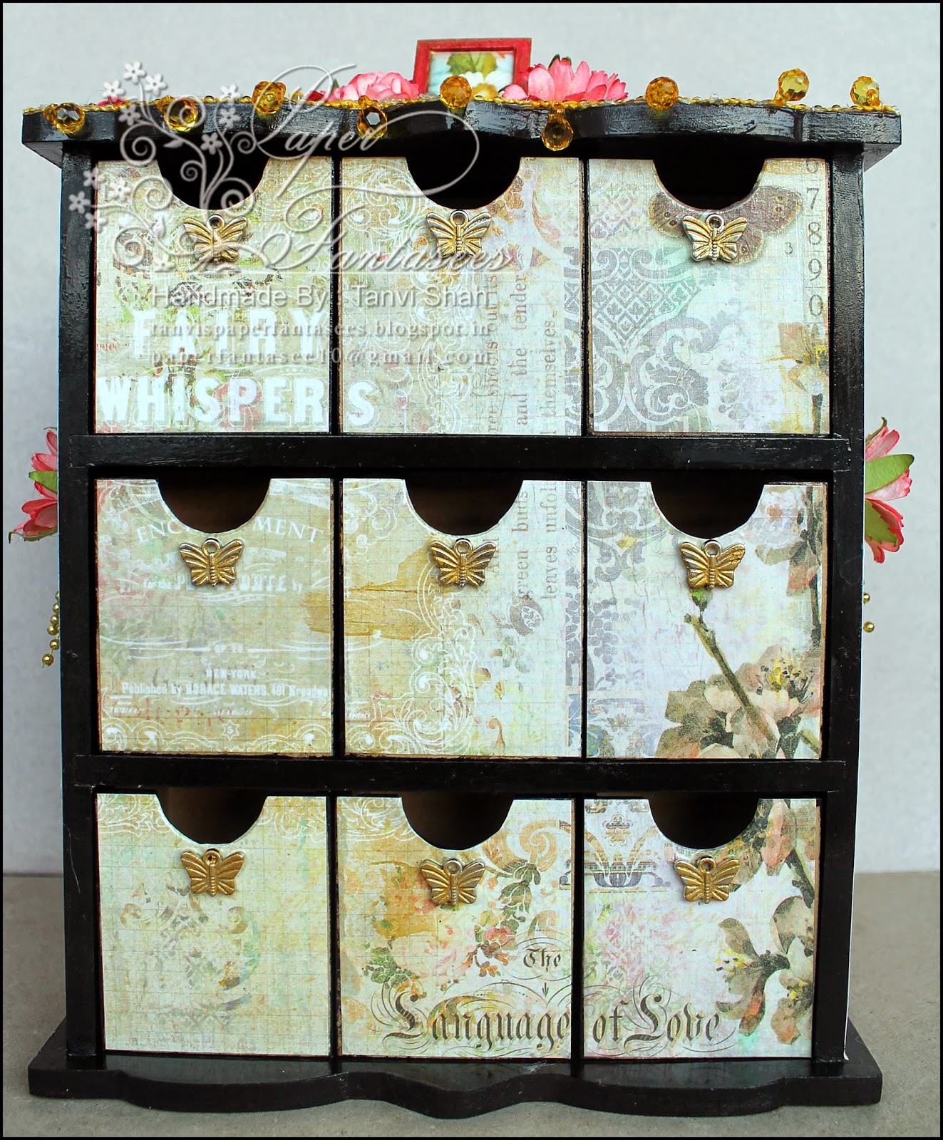 Paper Fantasees - The Craft Blog: Decoupage - Set of Drawers