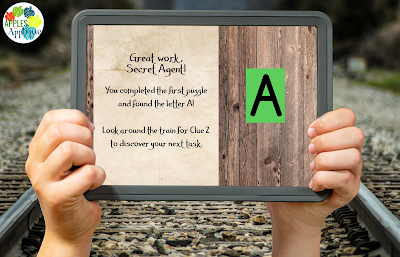 Apples to Applique: Escape the Train: Digital L-Blends Activity