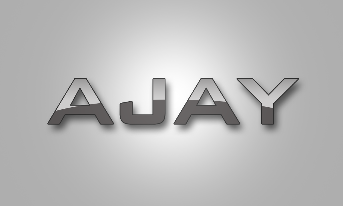 Ajay Name Logo
