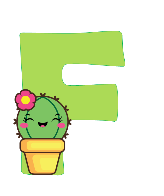 Kits imprimibles gratis : Alfabeto cactus