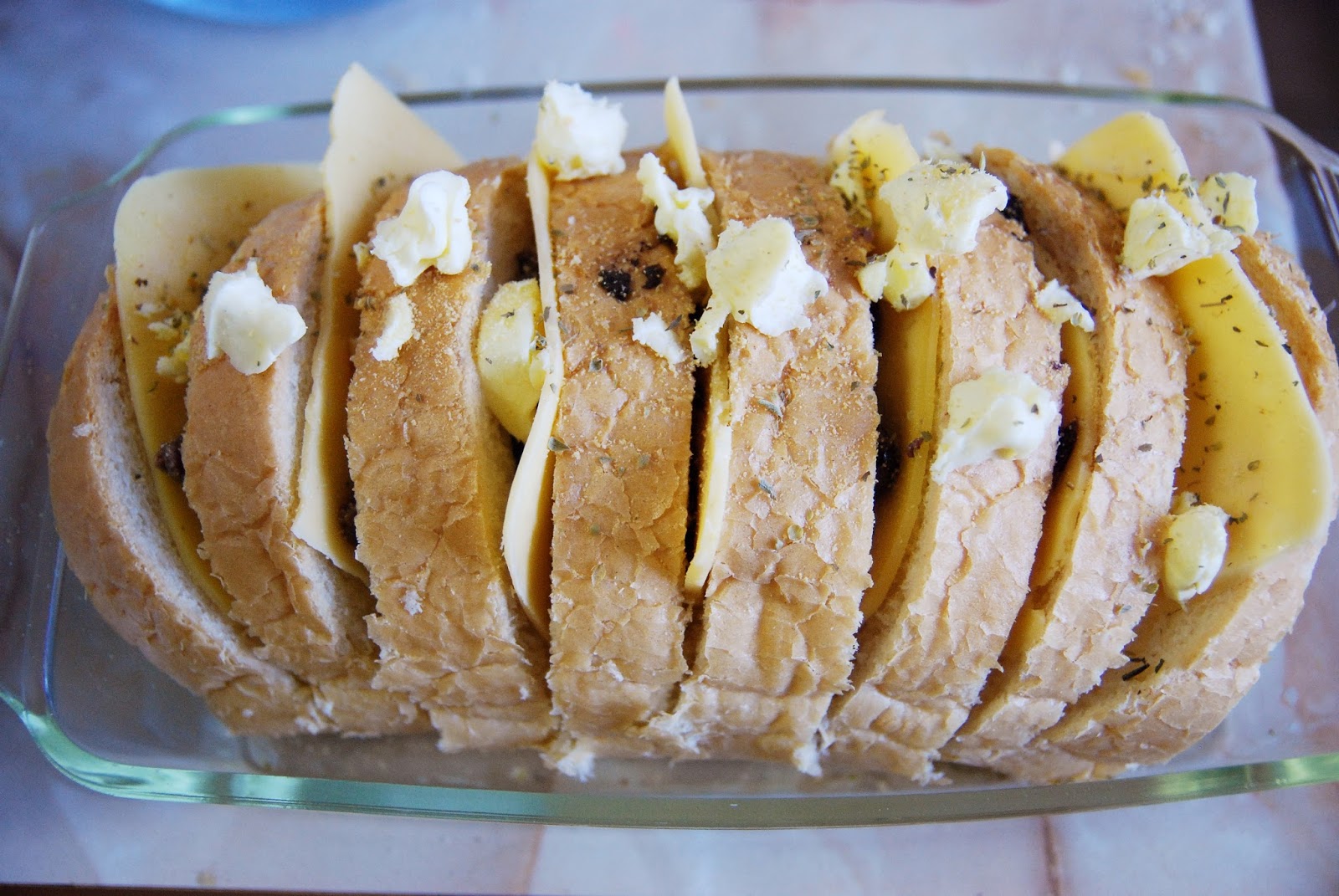 STALE BREAD WITH CHEESE AND OLIVES ~ Macedonian Cuisine
