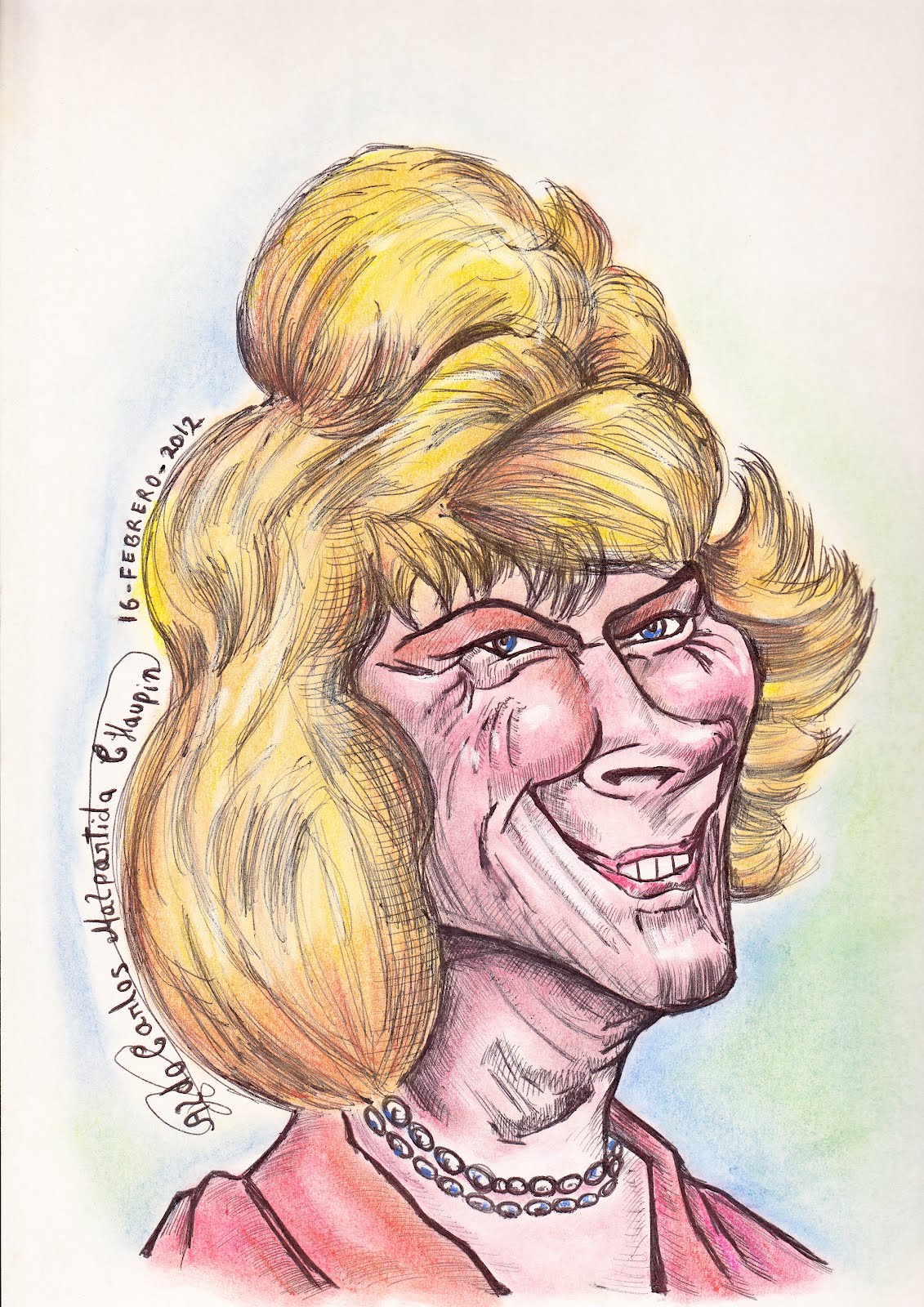Aldo Dibujo Pintura y Artes: Caricatura de Camilla Parker Bowles