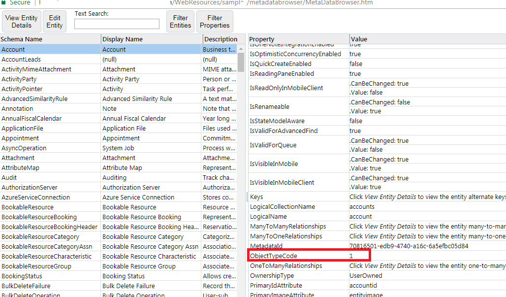 Dynamics CRM OOB & Custom Entity Type Codes - Tech Blog