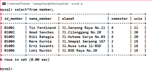 Aplikasi Basis Data: Latihan Praktikum DML
