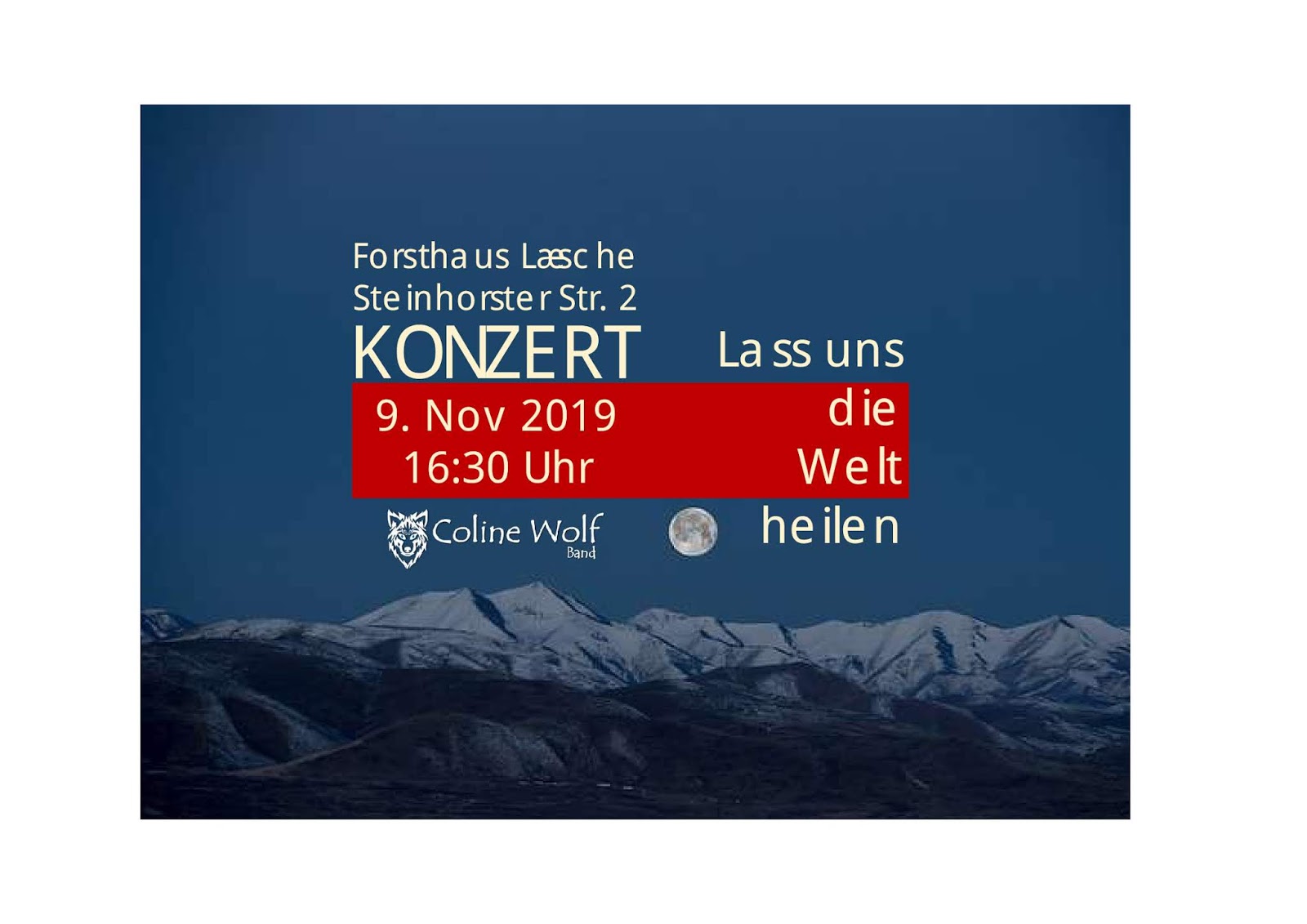 Heideort Steinhorst Niedersachsen: Coline Wolf und Band im Forsthaus ...