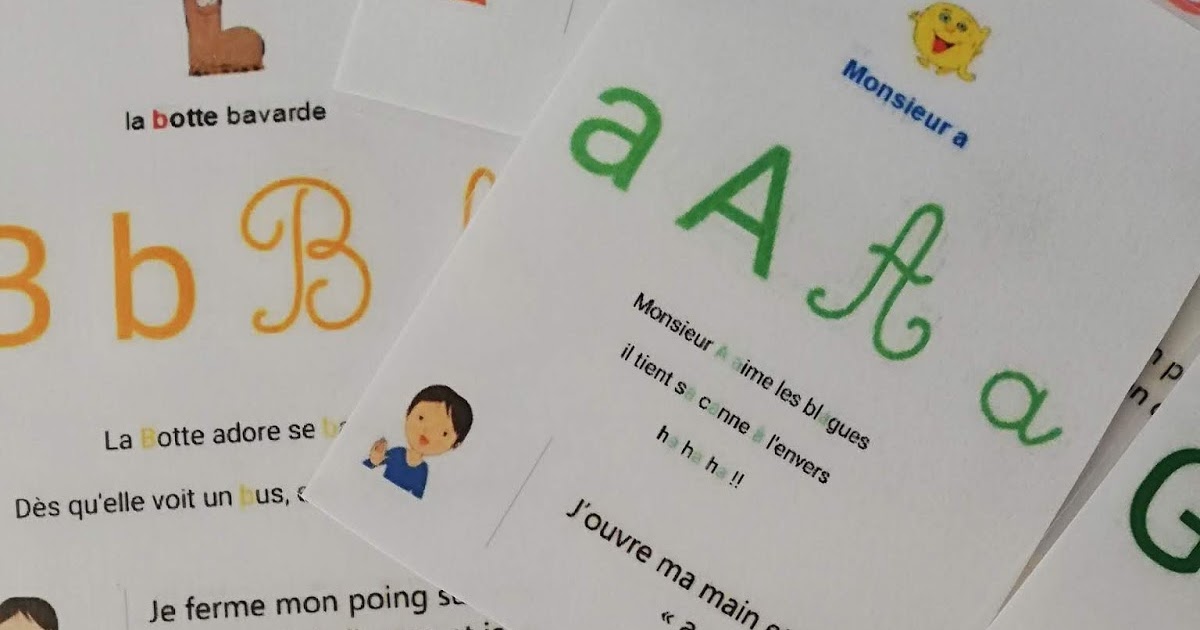 Fiches lettres alphas et Borel Maisonny