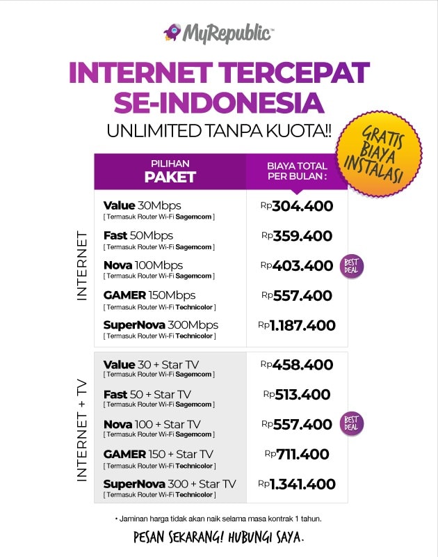 Harga Paket MyRepublic Palembang - MyRepublic Palembang 082177746050