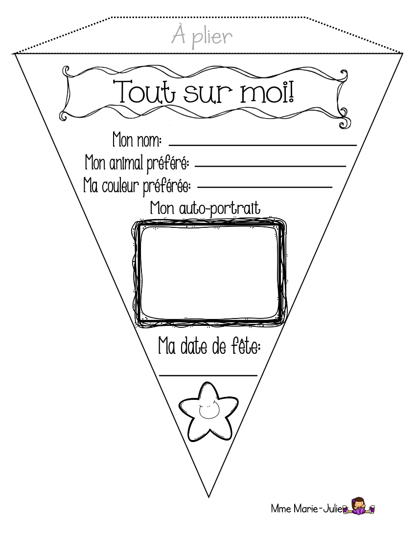 Mme Marie-Julie : Petite activité de la rentrée