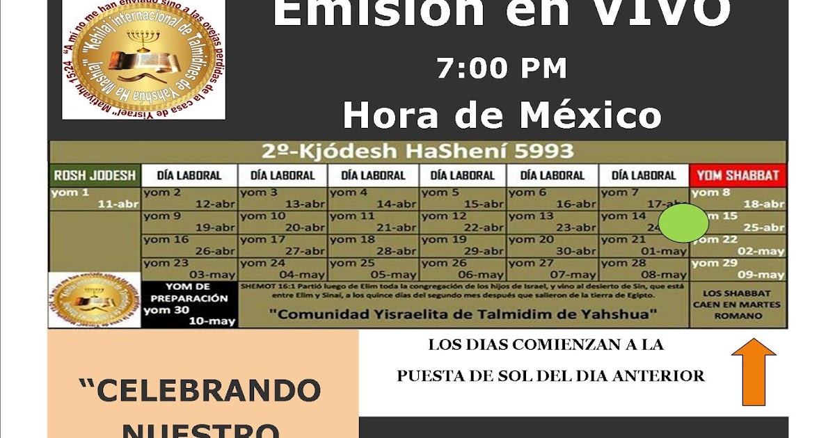 "KAJAL INTERNACIONAL YISRAELÍ DE YAHSHUA SHILÓ": HOY EMISION EN VIVO