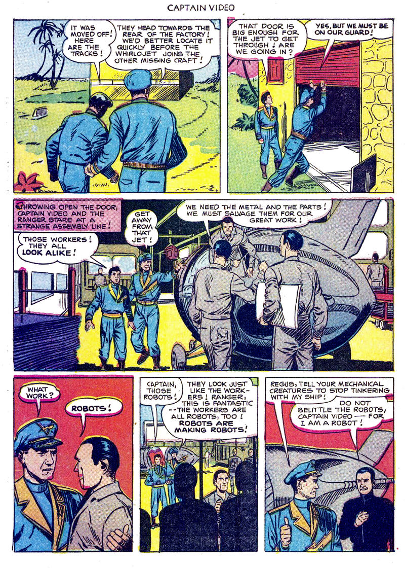 Pappy's Golden Age Comics Blogzine: Number 2394: Captain Video vs A.I.