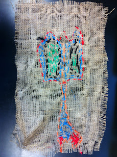 Art Room 104: Burlap Sewing