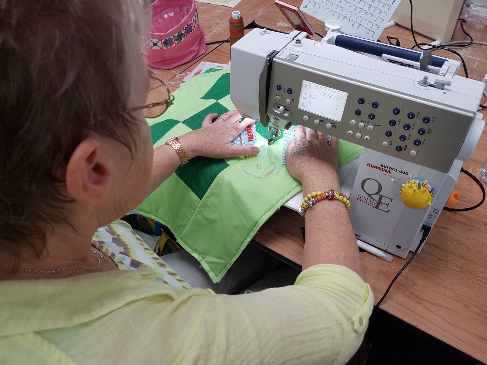 Free Motion Quilting with Rulers.... Workshop with Jane Rundle