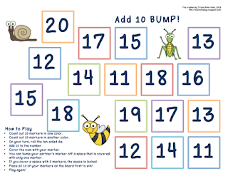 Bookish Ways in Math and Science: Monday Math Freebie - Addition BUMP!
