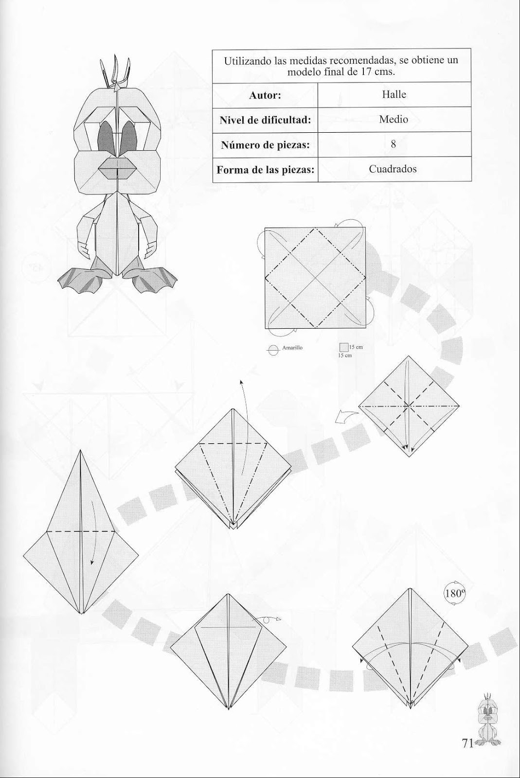 Origami Cartoon 1-Halle - Ruby Book Origami