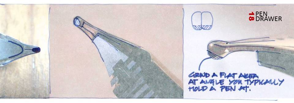 The Desk: Architect's custom nib grind | 18 PEN DRAWER