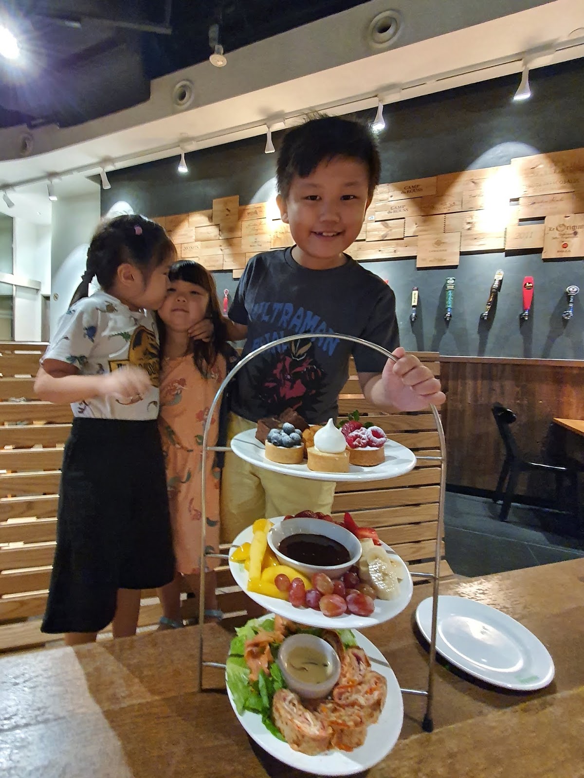 I promise I will go jog today: Cousins Marche afternoon tea